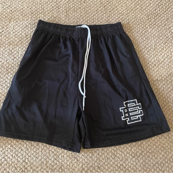 Eric Emanuel | Shorts | Eric Emanuel Shorts White Black Logo | Poshmark